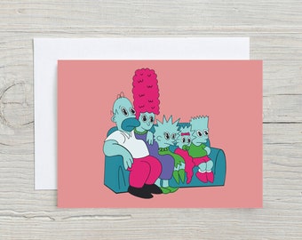 Best Friends Greetings Card Birthday Card Simpsons Card - Etsy