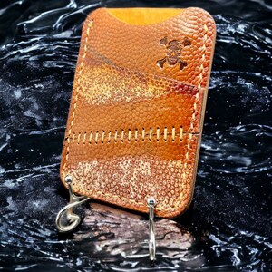 Minimalist Leather Three Pocket Football Wallet Repurposed From a ...