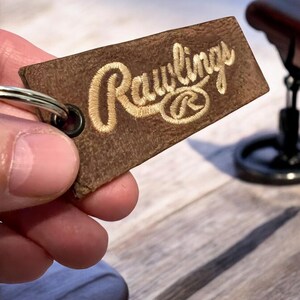 Leather Keychain Repurposed From a Rawlings Baseball Glove - Etsy
