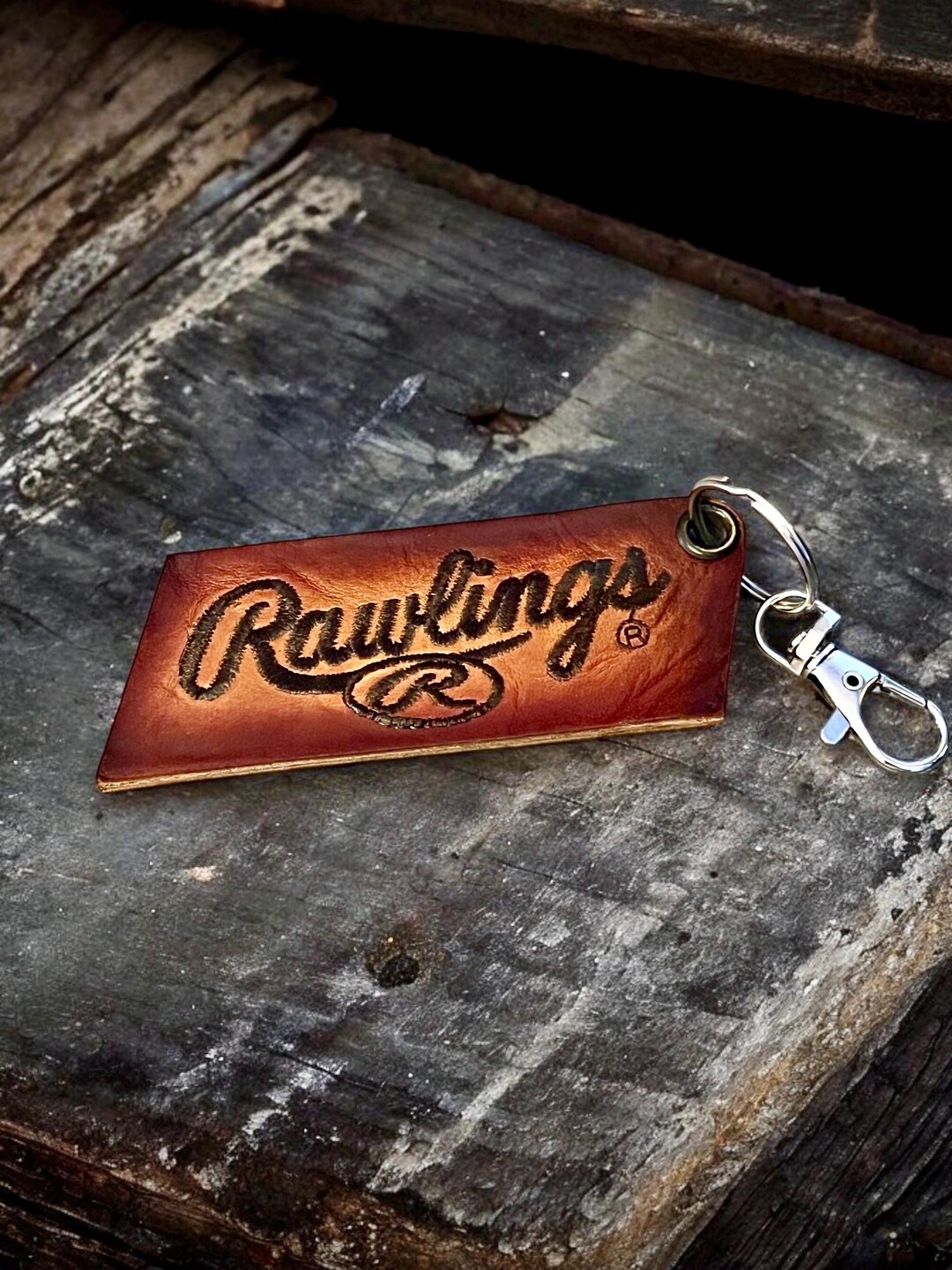 Leather Keychain Repurposed From a Rawlings Baseball Glove - Etsy