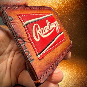 Minimalist Leather Three Pocket Baseball Wallet Repurposed From a ...