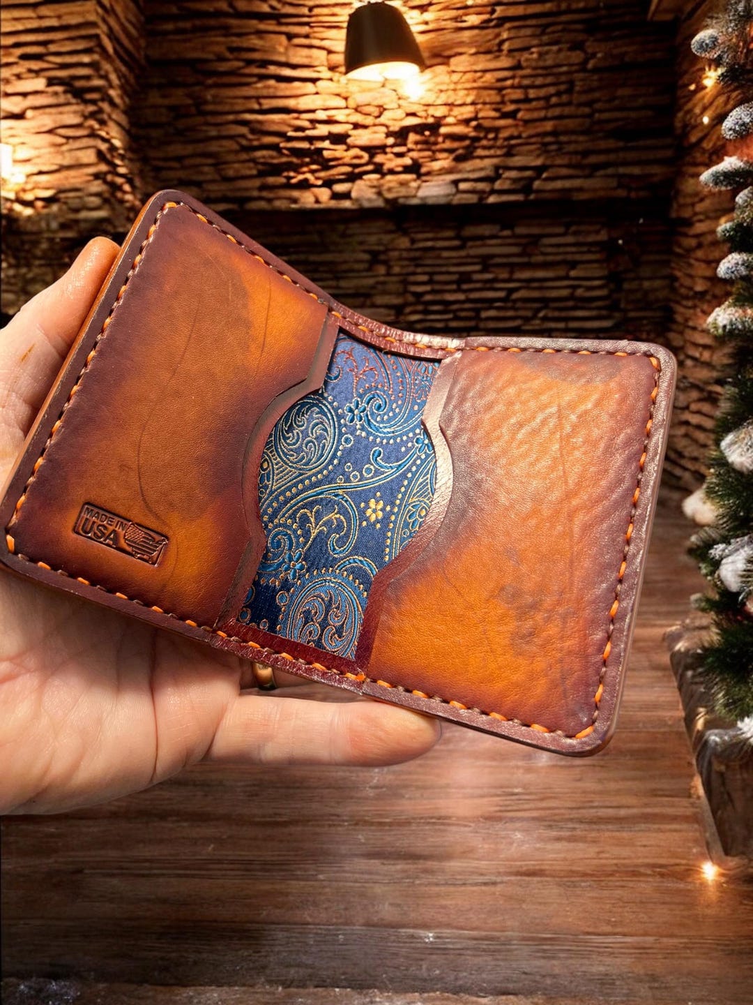 Leather Four Pocket Bifold Wallet Made From Italian Premium Leather - Etsy