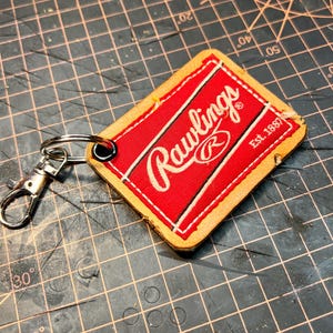 Leather Keychain Repurposed From a Rawlings Baseball Glove - Etsy