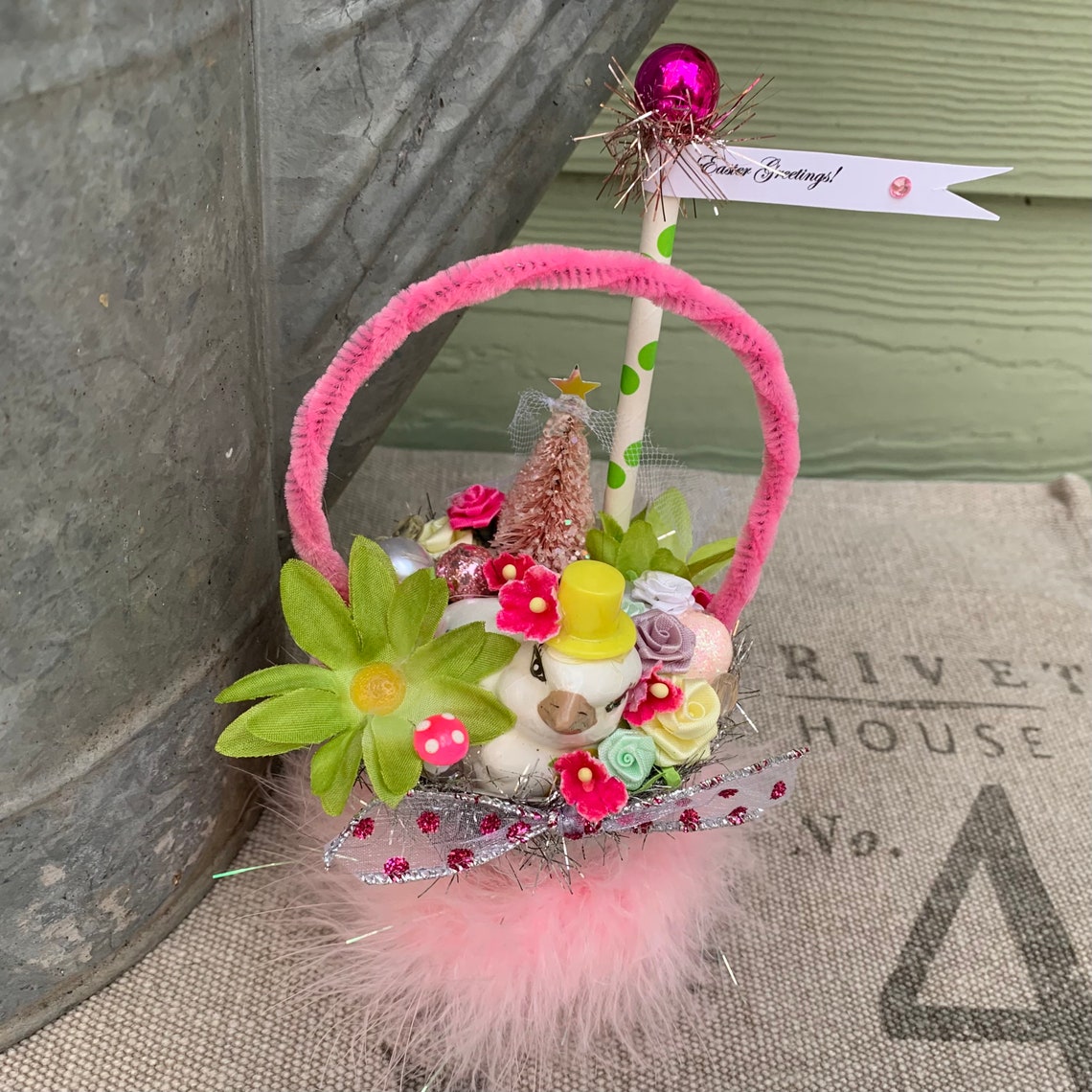 Shabby Chic Easter Cottage Style Vintage Chick in Easter - Etsy