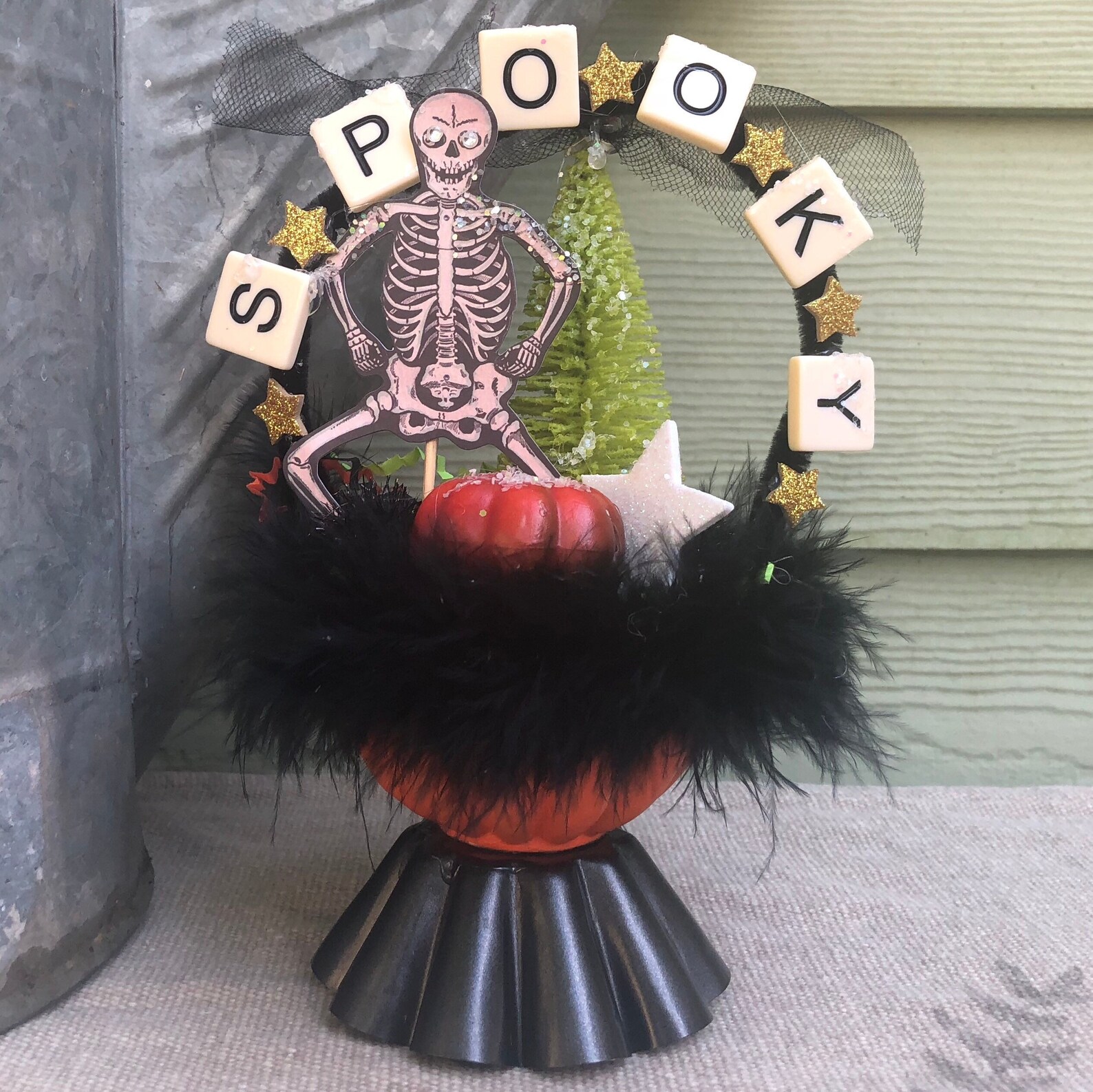 Vintage Style Halloween Decor With Vintage Style Skeleton Vintage Jello ...