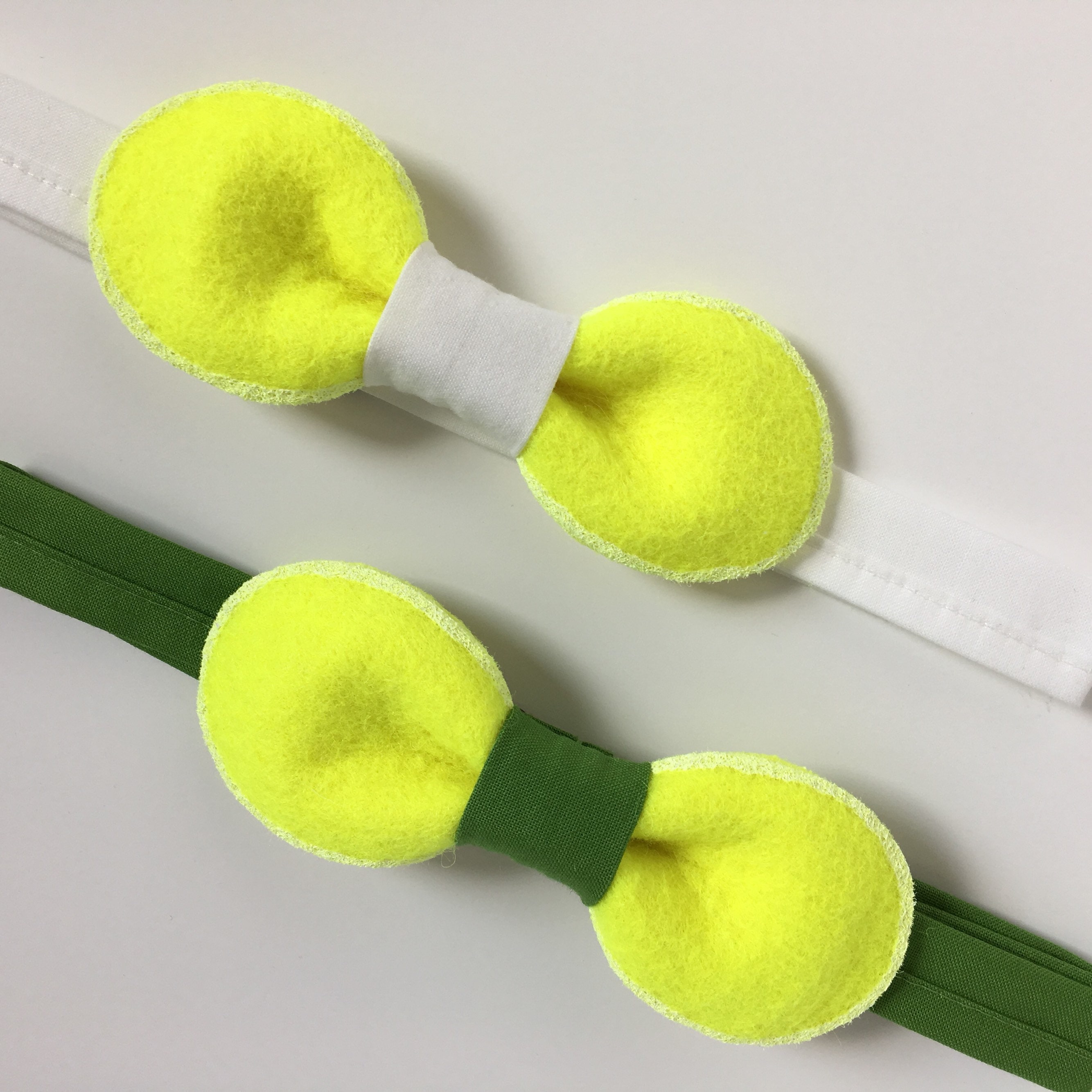 Felt Tennis Ball Bow Tie / Adjustable Neck Size 15 19 Inches - Etsy
