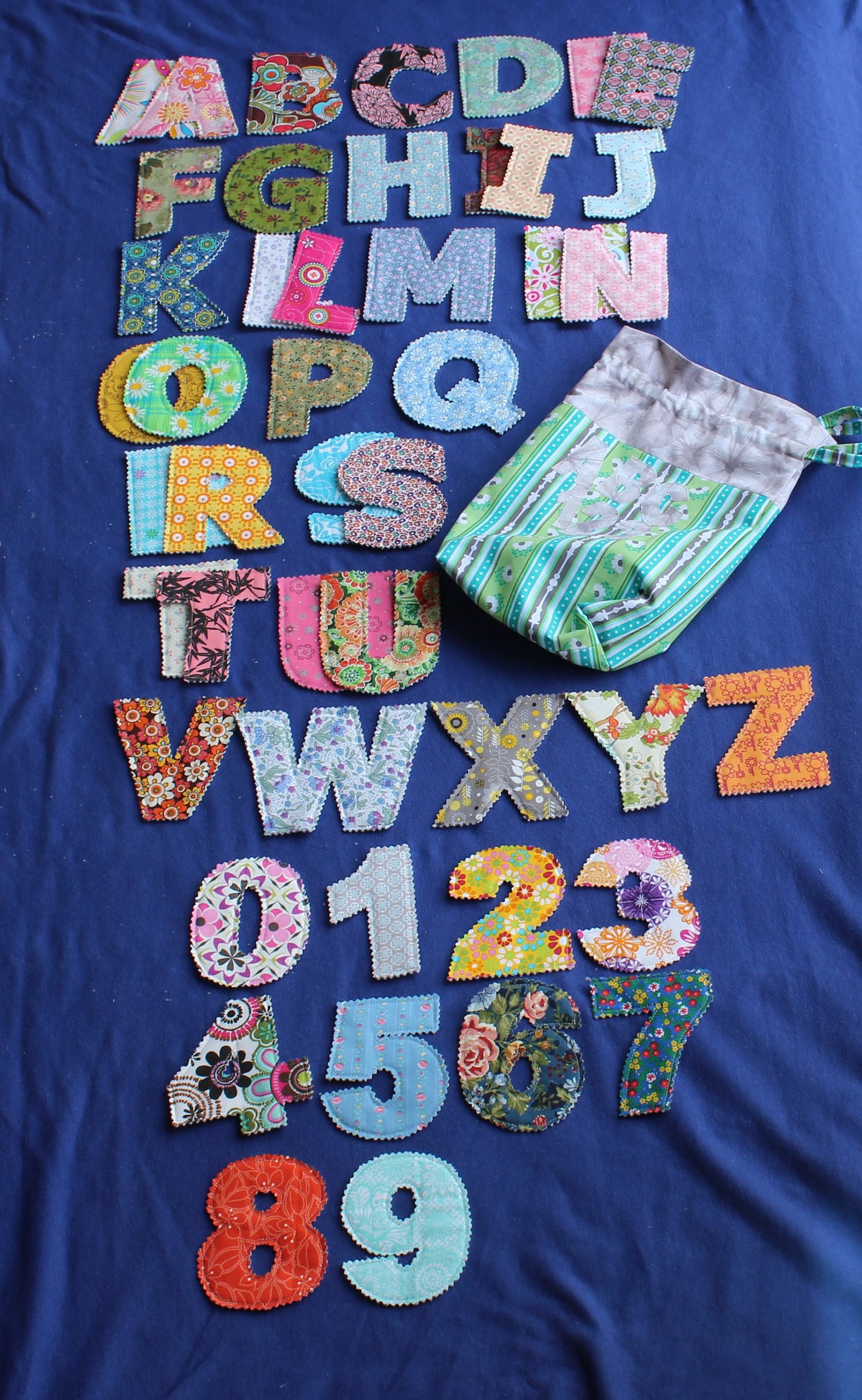 Fabric Alphabet Letters, Numbers, Learning, Toy, Fabric Letters ...