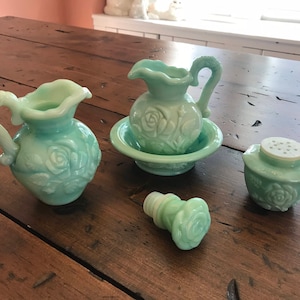 Vintage Avon Skin so Soft, Vanity Set, Bath Salts, Replacement Pieces ...