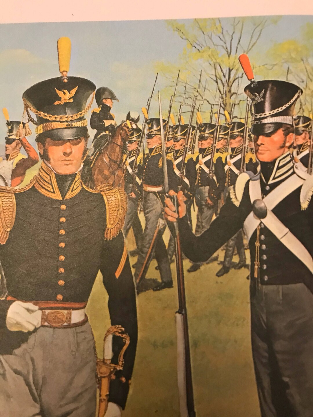 Vintage Print, Military Art, 1966 Reproduction Print, the American ...