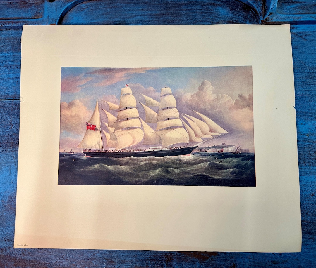 The Iron Barque Chacma Print, Pirate Ship (AR-A117) - Etsy