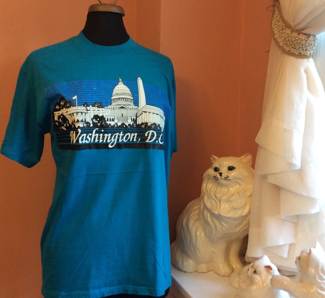 Vintage Tshirt, 80s, 90s T-shirt, Washington DC, Tourist, City Skyline ...