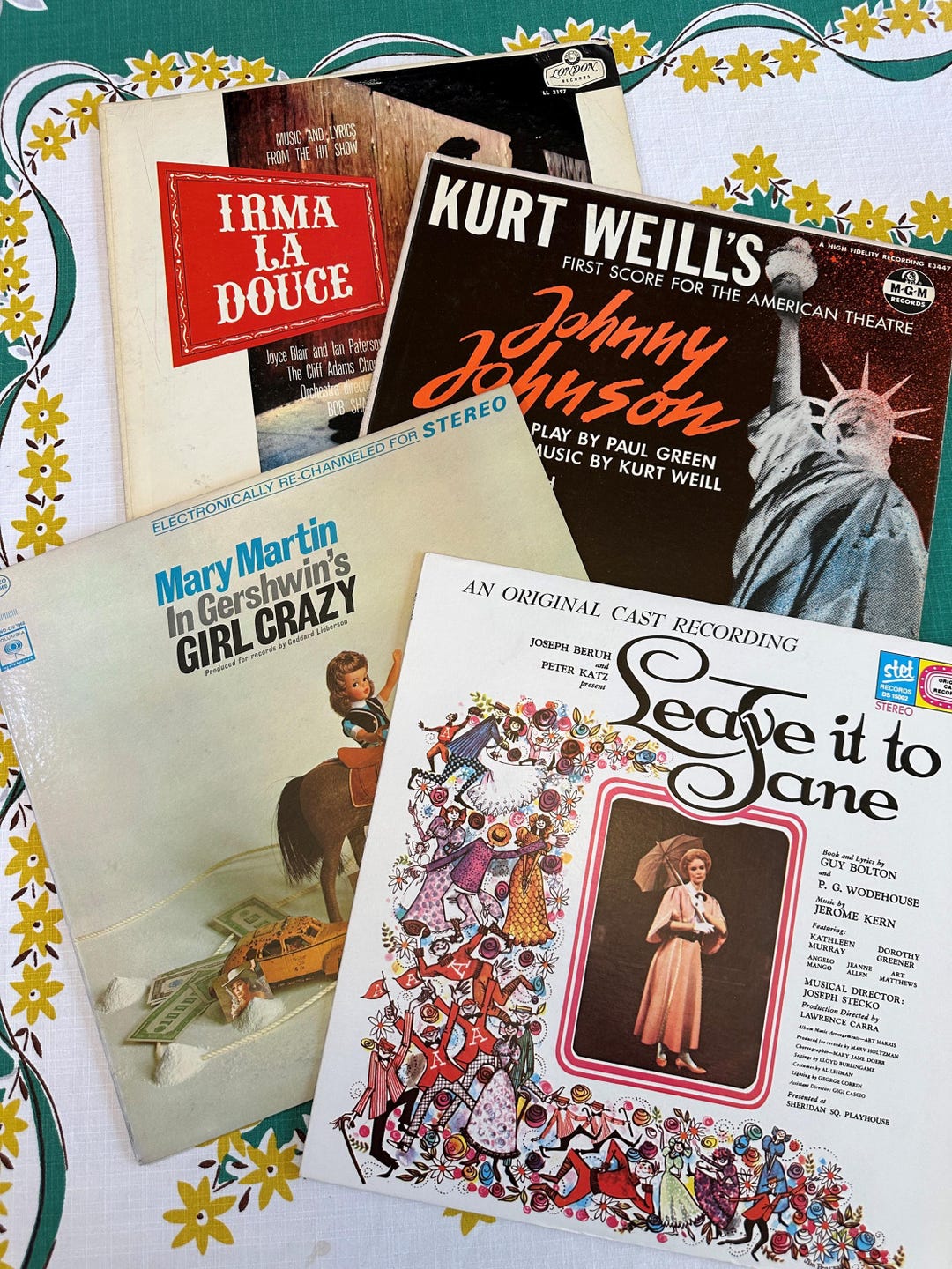 Vintage Records Collection Set of 4, Rare Musicals, Irma La Douce ...