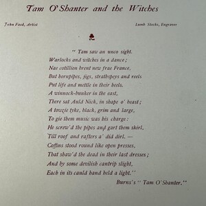 Antique Print, Tam O'shanter and the Witches (AR-A502) - Etsy