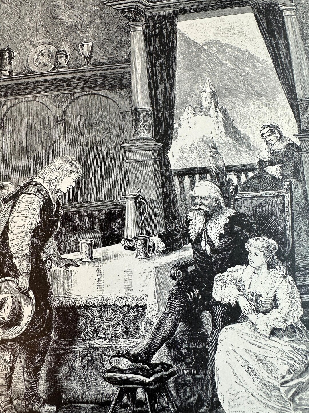Antique Print, the Trumpeter, Opera Art, Viktor Nessler, 1892 ...