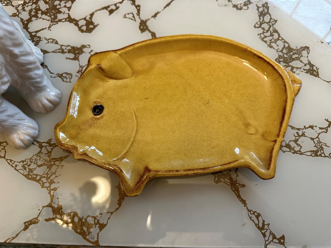 Vintage Ceramic PIG Tray, Dorrane of California, Spoon Rest, Bacon Tray ...