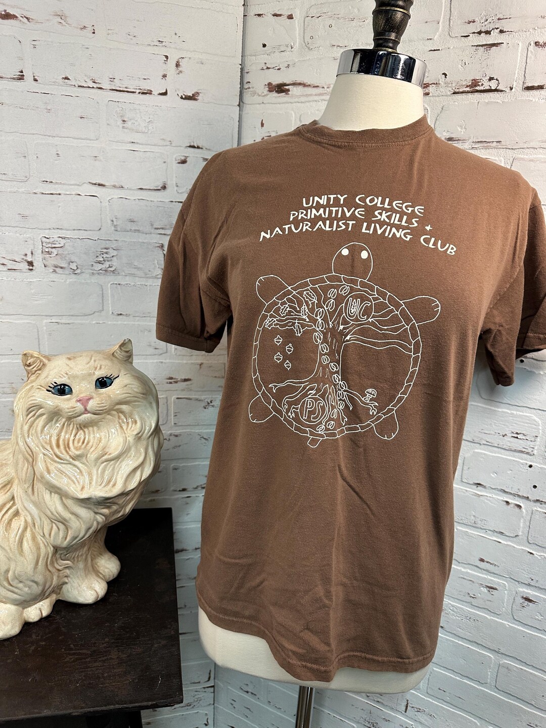 Vintage T-shirt, Unity College Primitive Skills, Naturalist Living Club ...