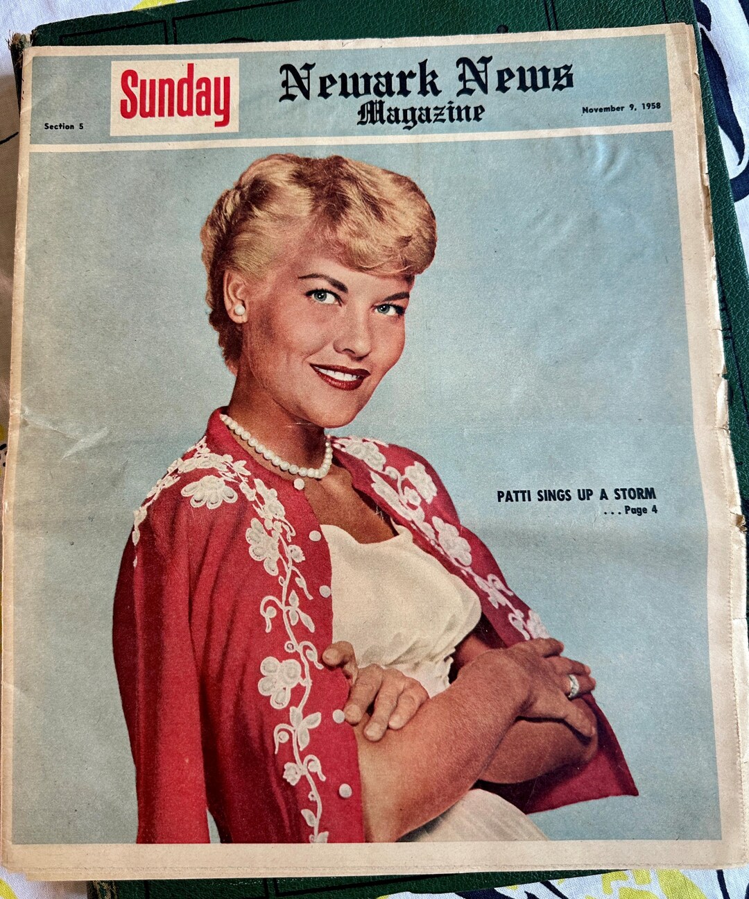 Vintage Newark News Magazine, November 9th, 1958, Patti Page, Bomb ...