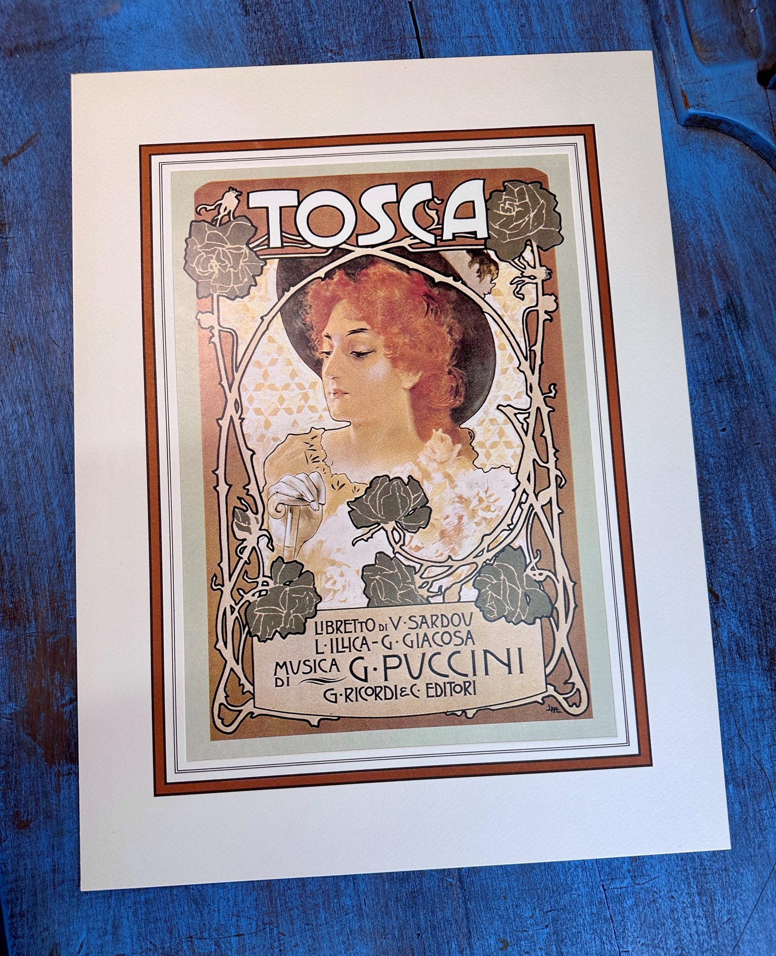 Vintage Print - Tosca, Puccini Opera Poster (AR-A094) - Etsy