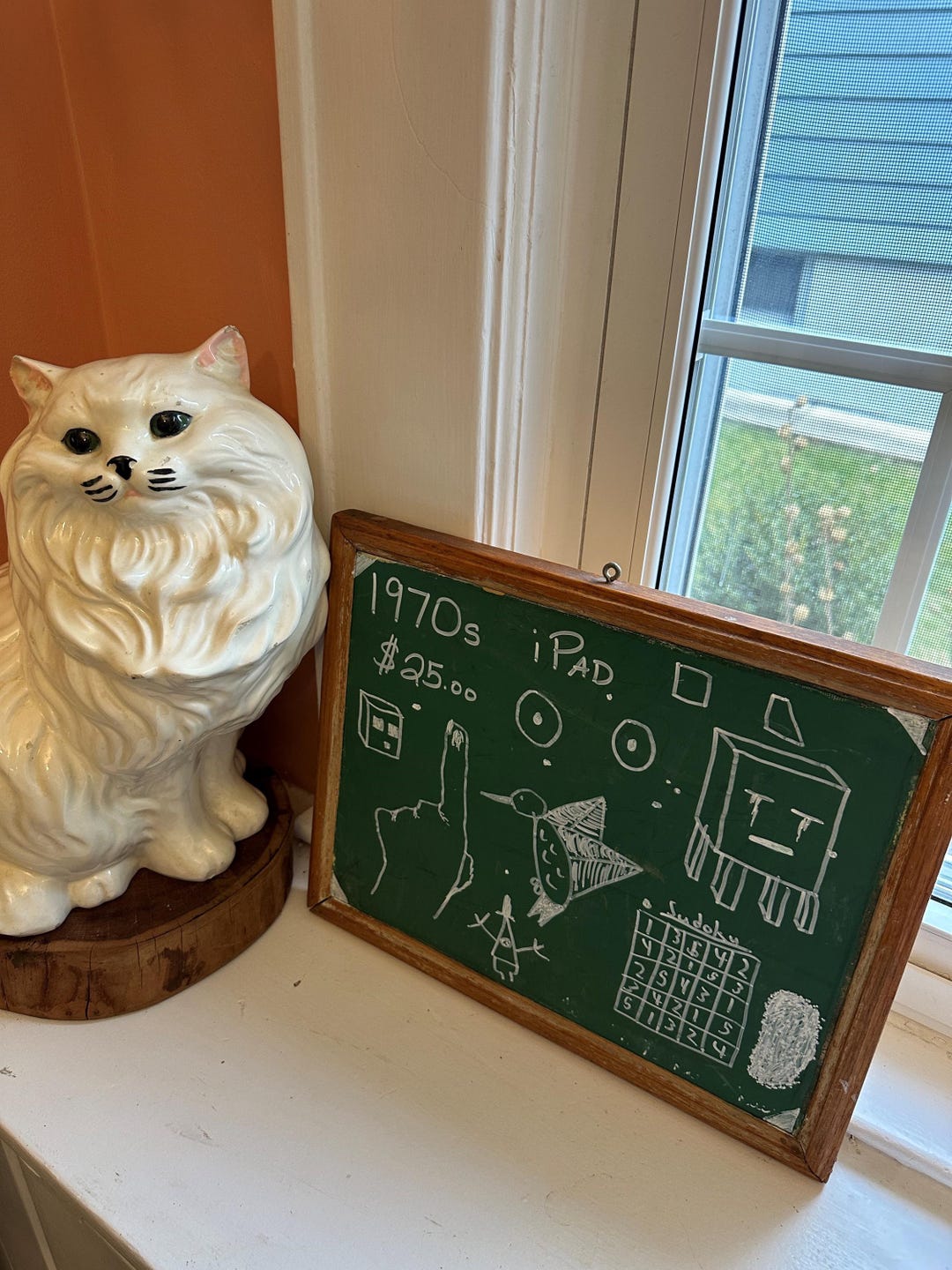 Vintage Chalk Board, Bulletin Board, Old Fashioned School Supplies (HG ...