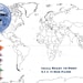 World Map Coloring Page Black & White Map Countries Outline Map Without ...