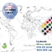 Giant Coloring World Map - Labeled - 60x40 Inch and 150x100 Cm ...