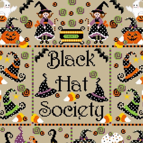 The Boo Crew Halloween Cross Stitch Chart Instant Download - Etsy