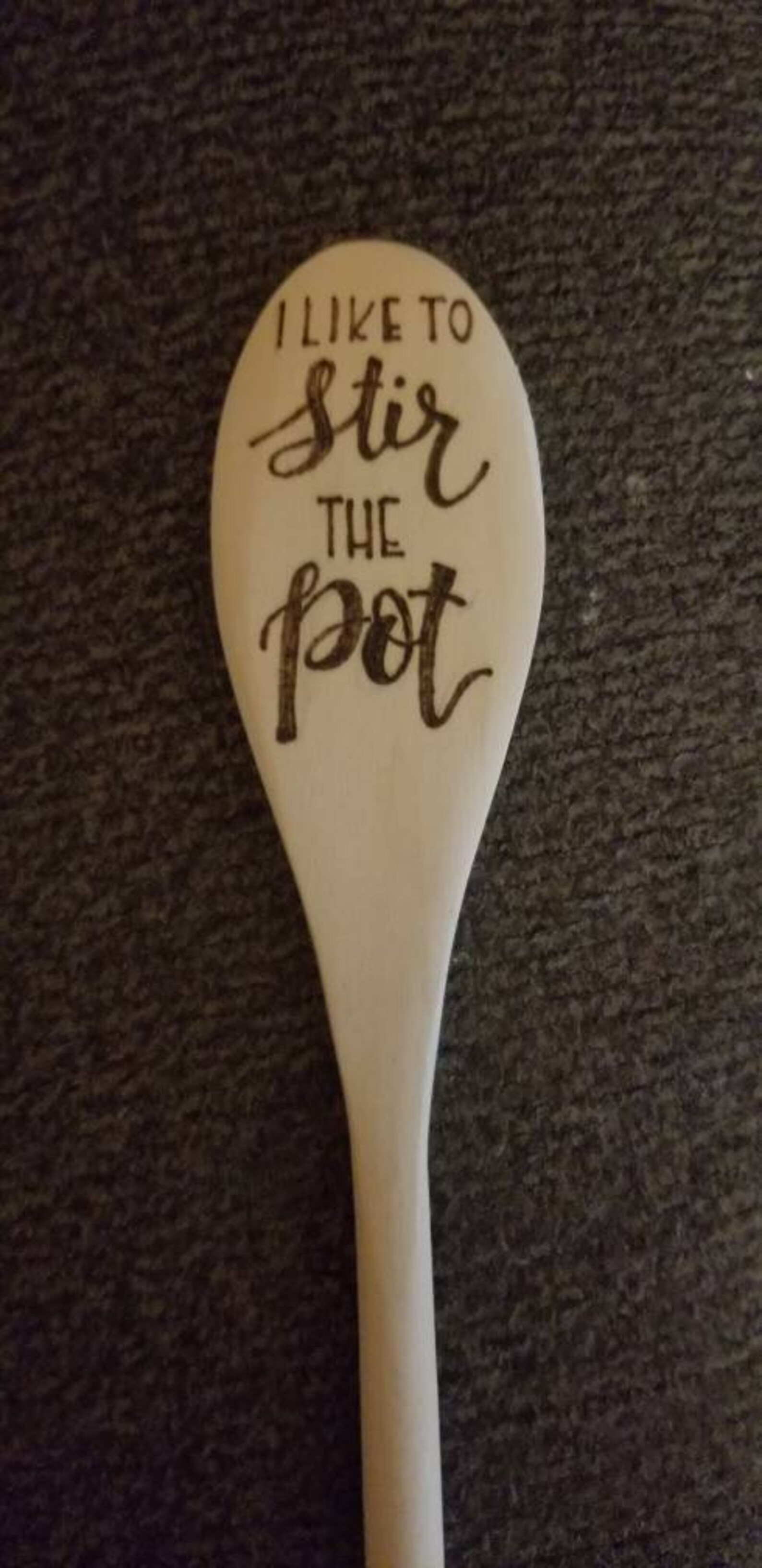 Wood Burned Spoon Custom Farmhouse Kitchen Utensil Decor | Etsy