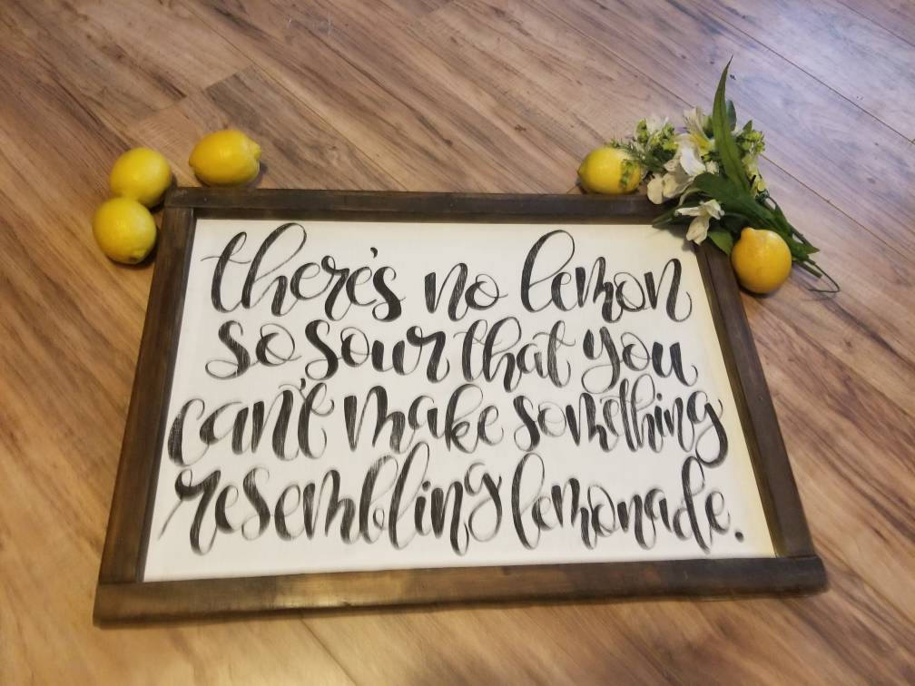 This is Us Farmhouse Sign No Lemon so Sour You Can't Make - Etsy