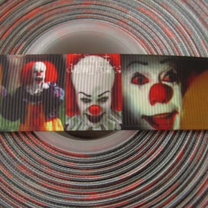 1'' It Clown Grosgrain Horror Movie Ribbon, Stephen King Scary Movie It ...