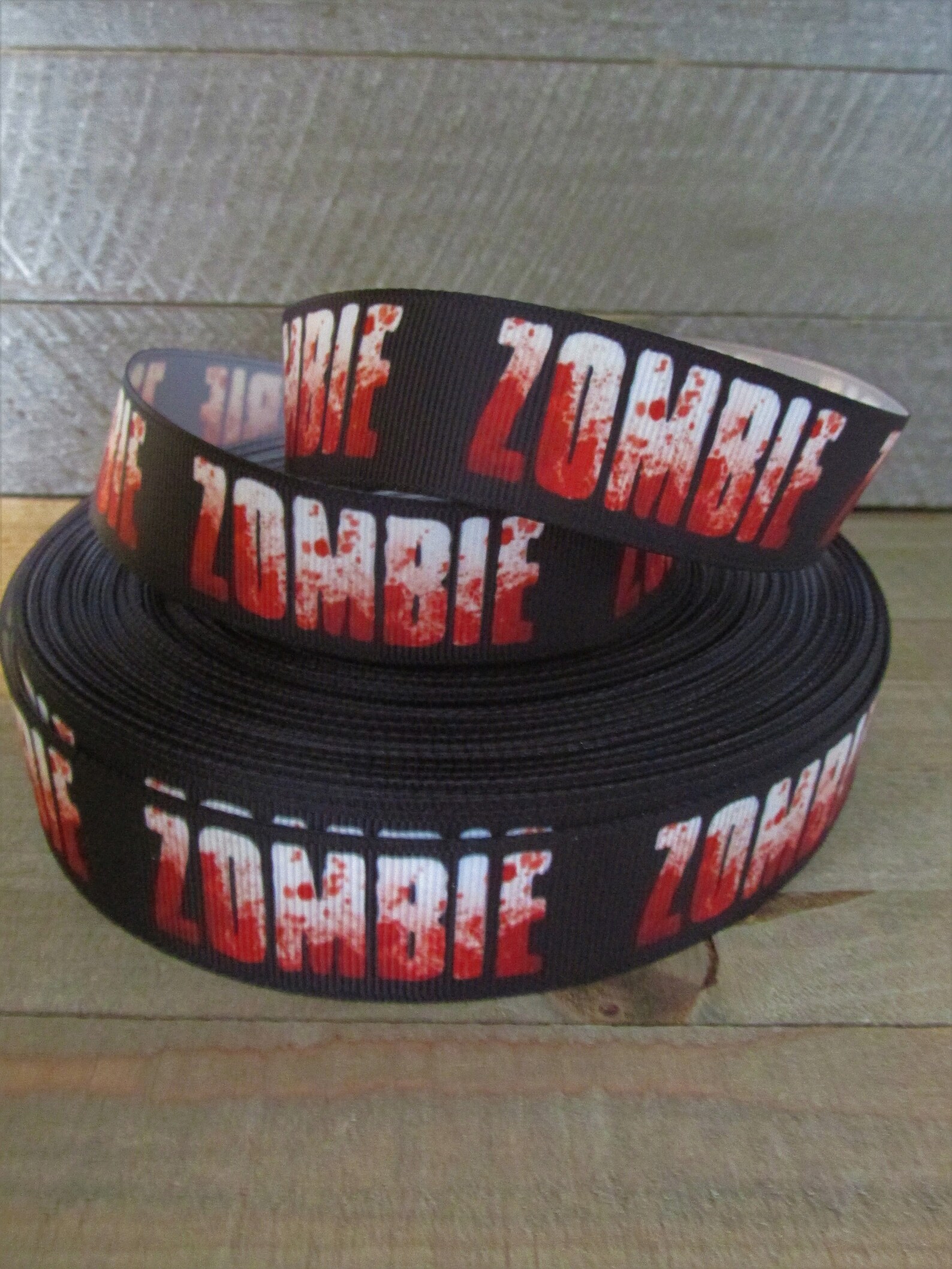 1'' Zombie Horror Grosgain Ribbonzombie Blood | Etsy