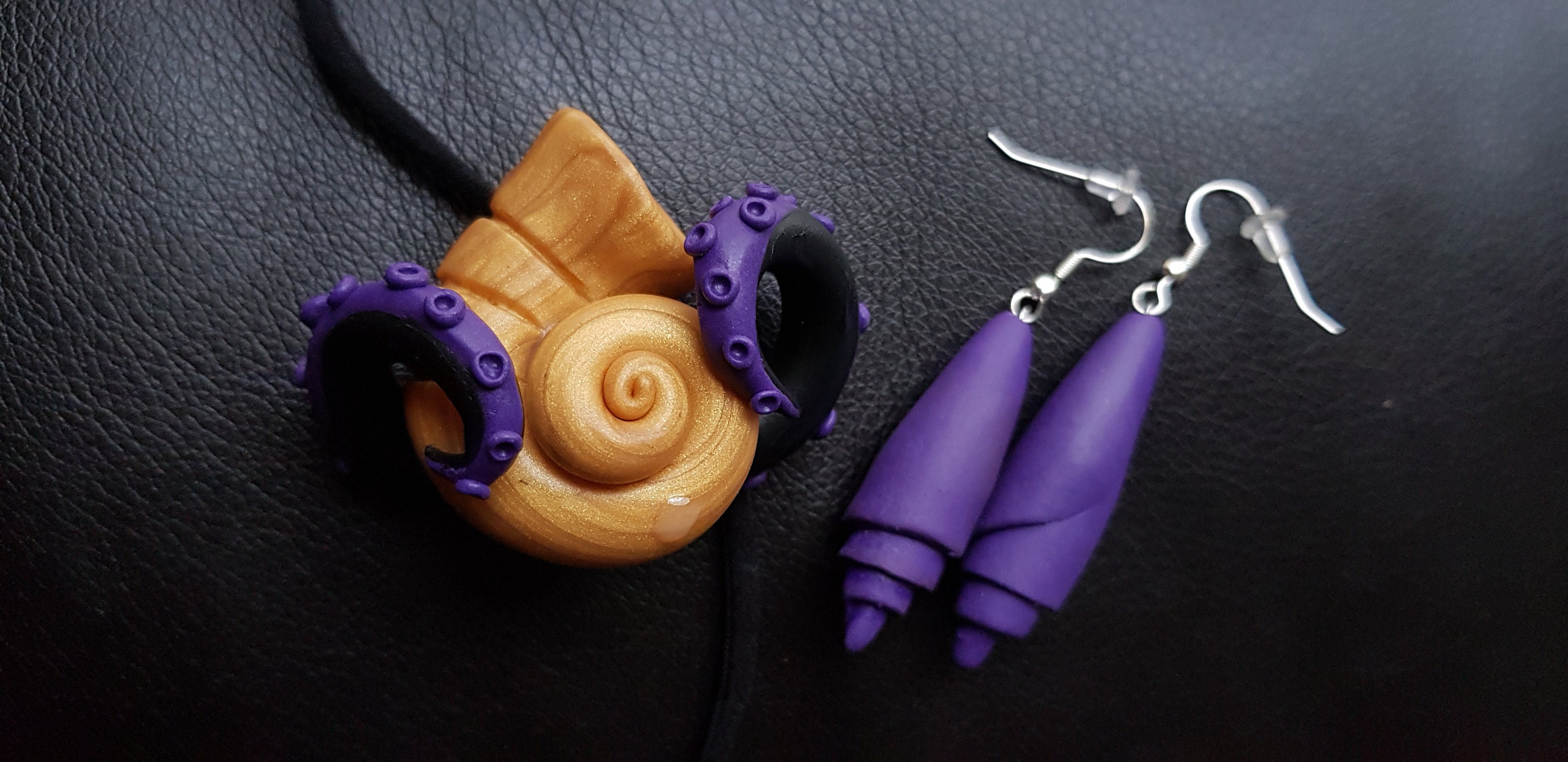 Sea Witch Ursula Shell Necklace the Little Mermaid Necklace - Etsy