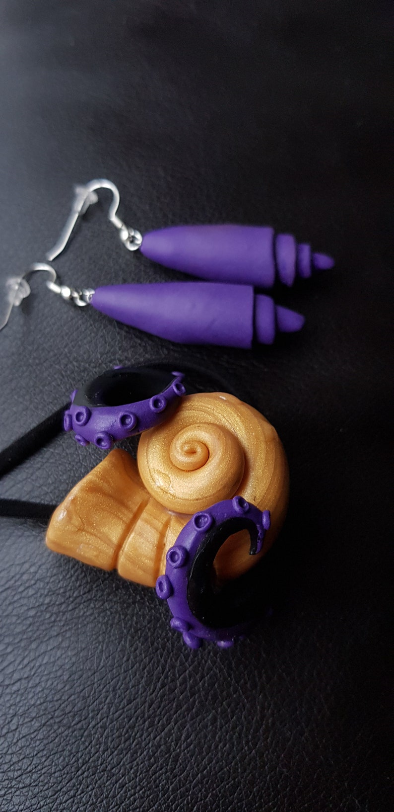 Sea Witch Ursula Shell Necklace the Little Mermaid Necklace - Etsy