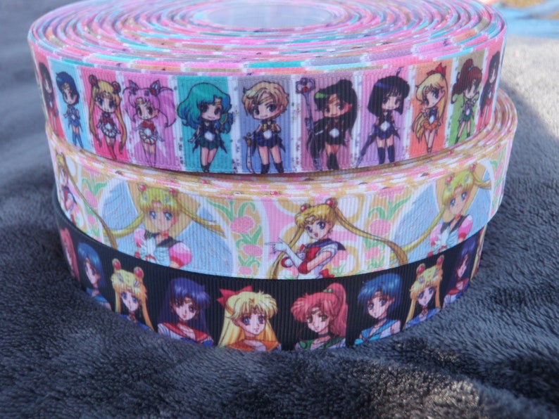 7/8 Sailor Moon Anime Grosgrain Ribbons - Etsy