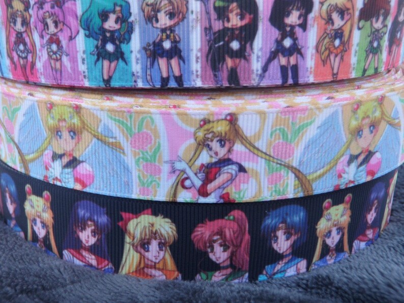 7/8 Sailor Moon Anime Grosgrain Ribbons - Etsy