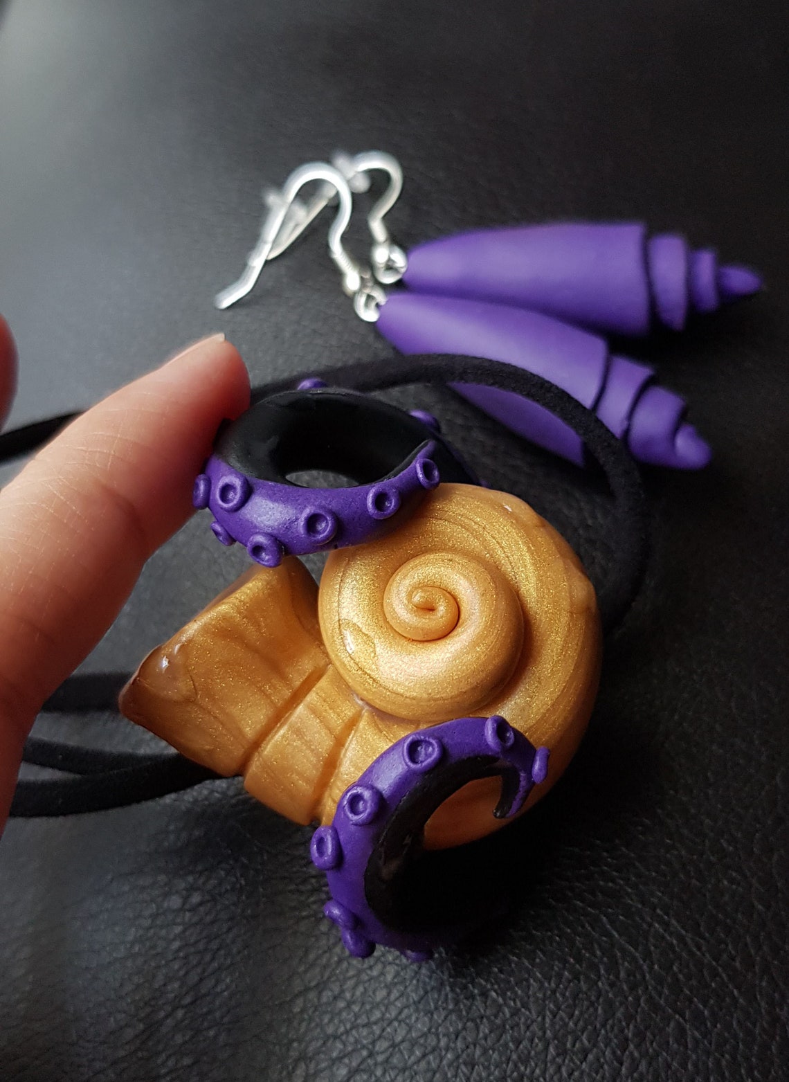 Sea Witch Ursula Shell Necklace the Little Mermaid Necklace - Etsy