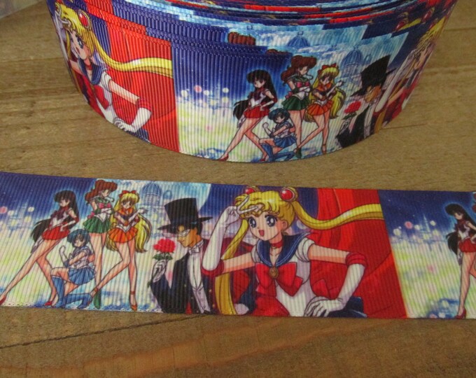1.5 Inch Sailor Moon Anime Grosgrain Ribbon, (38mm) DIY Hair Ribbon ...