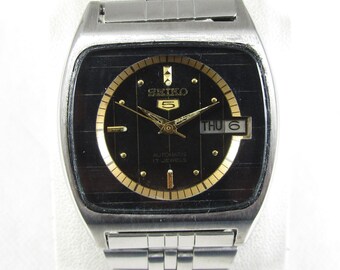 VINTAGE SEIKO 5 17 Jewels Date Automatic Japan Made Wrist Watch #C599 - Etsy
