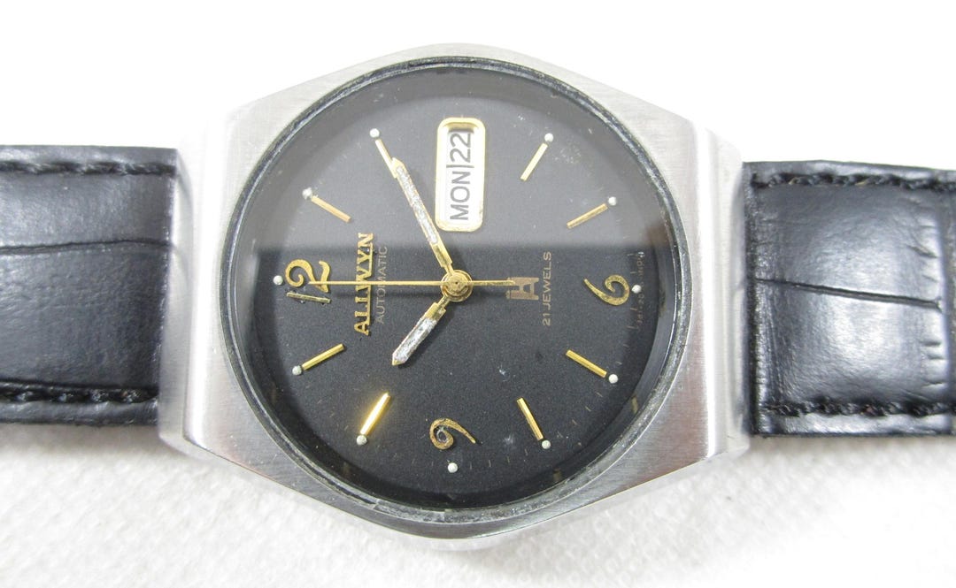 Original ALLWYN 21 Jewels Automatic Day-date Japanese Wrist Gent's ...