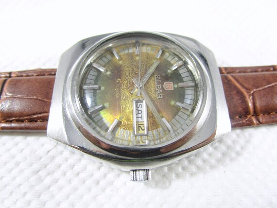 Original ELPAR 17 Jewels Automatic Day-Date Swiss Mad… - Gem