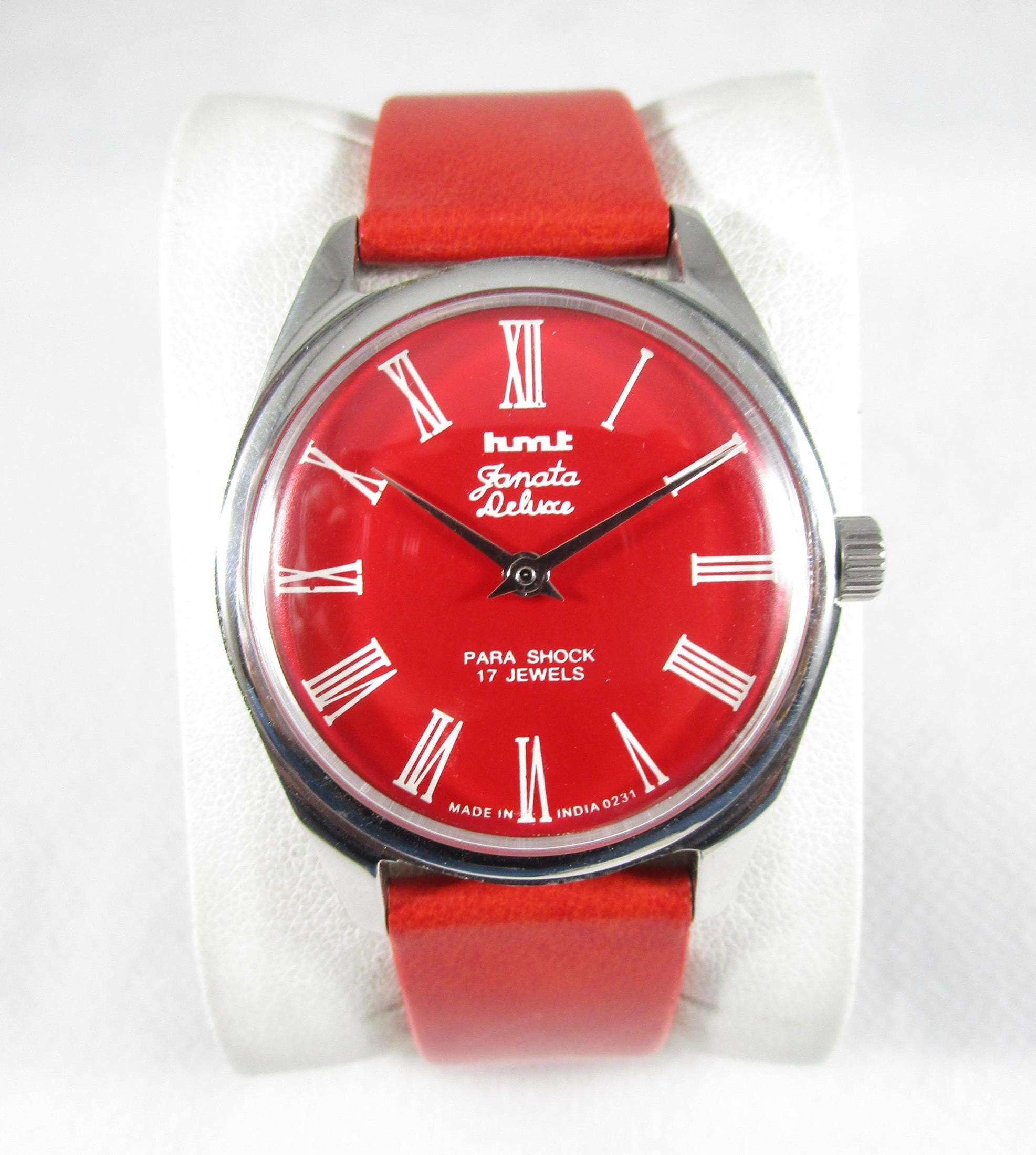 Vintage HMT JANATA DELUXE 17 Jewels Hand-winding Pre-owned Men's Watch ...