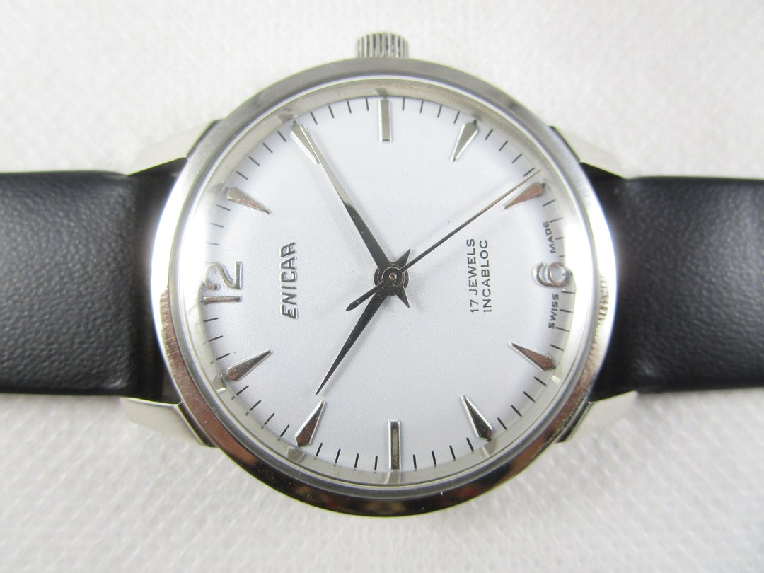 ENICAR Incabloc 17 JEWELS Swiss Made Winding Vintage Watch #B102 - Etsy