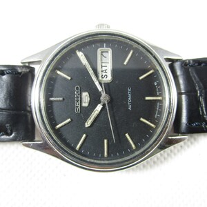 ORIGINAL SEIKO 5 Automatic Day Date Japanese Wrist Gent's Vintage Watch ...