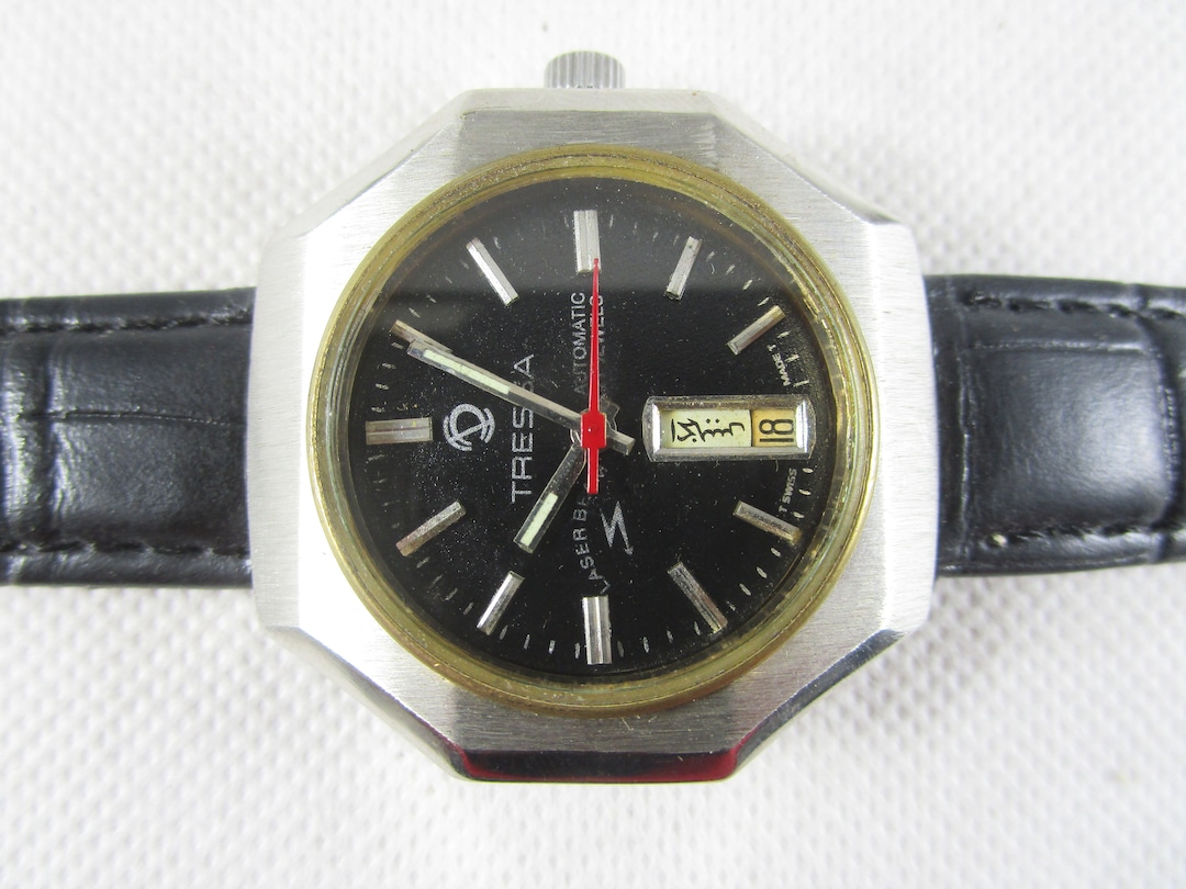 Original Vintage TRESSA Laser Beam 21 Jewels AUTOMATIC Swiss Men's ...