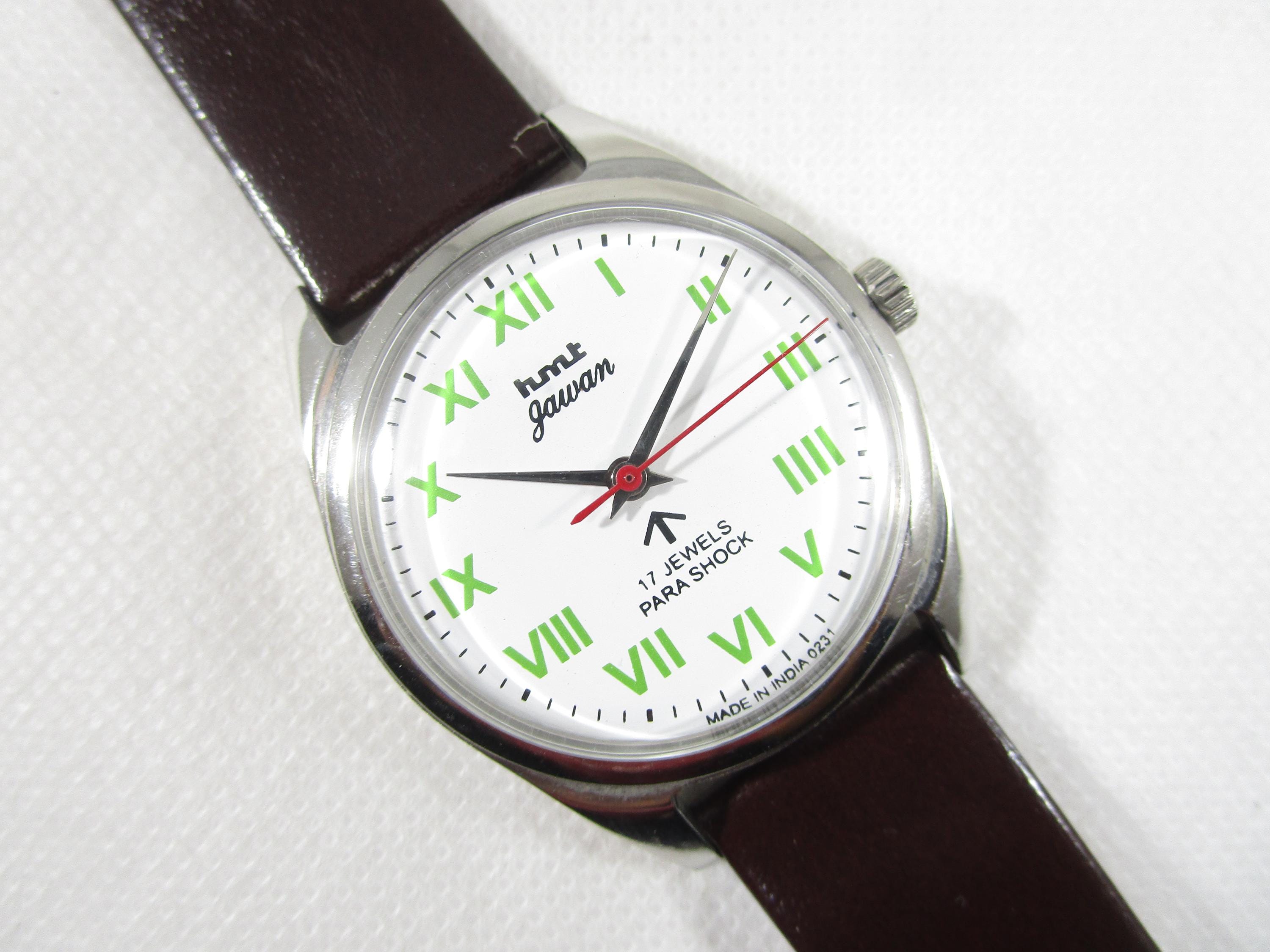 Original HMT JAWAN 17 Jewels Hand-winding Pre-owned Men's Vintage Watch ...