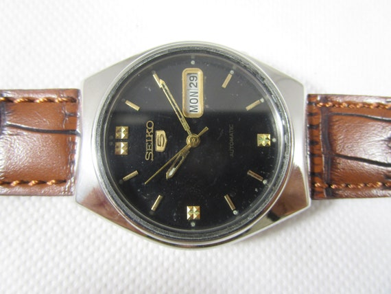 Original SEIKO 5 Automatic Day Date Japanese Wrist Vi… - Gem