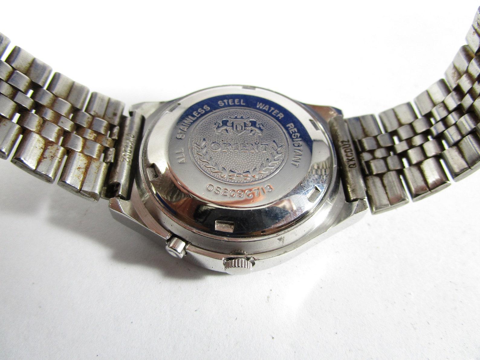 ORIENT Crystal Vintage Watch Day-date Gorgeous Original BLUE | Etsy