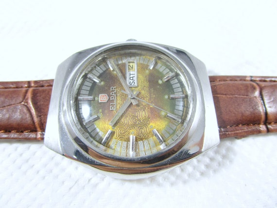 Original ELPAR 17 Jewels Automatic Day-Date Swiss Mad… - Gem