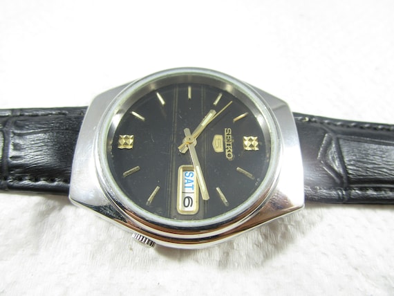 Original 100% Authentic VINTAGE SEIKO 5 Original Dial… - Gem