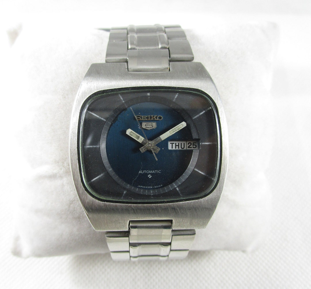 ORIGINAL SEIKO 5 Automatic Day Date Japanese Wrist Gent's Vintage Watch ...