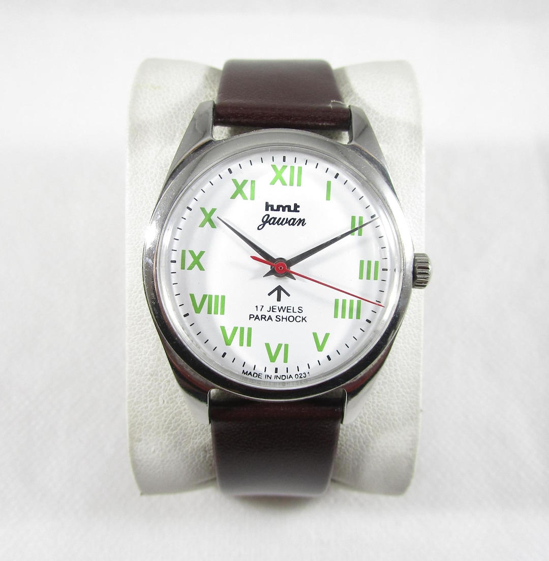 Original HMT JAWAN 17 Jewels Hand-winding Pre-owned Men's Vintage Watch ...